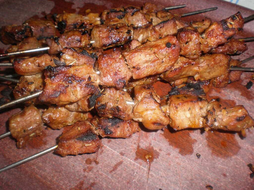 Pinchitos de cabeza de lomo de cerdo 🍢 🍢 | Recetas y Poemas